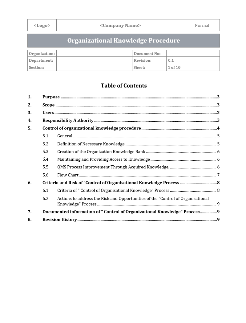 ISO 9001 Documentation Toolkit – Australia Implementation Pack – PM Docs