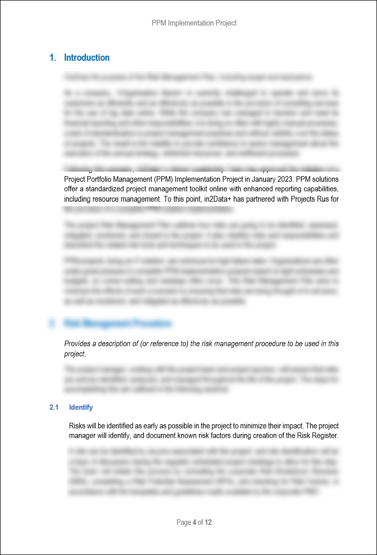 Risk Management Toolkit – PM Docs